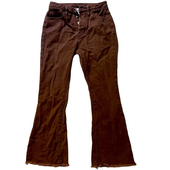 Princess Polly | Jeans | Princess Polly Brown Flared Jeans | Poshmark